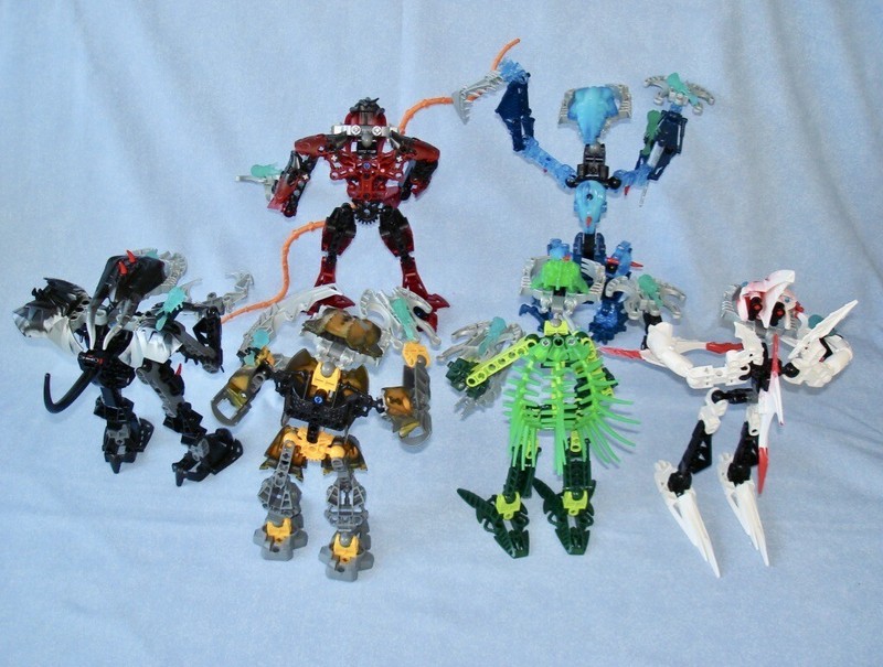All 6 LEGO Bionicle Barraki (8916-8921) Mutant Sea Creatures, 100% With ...