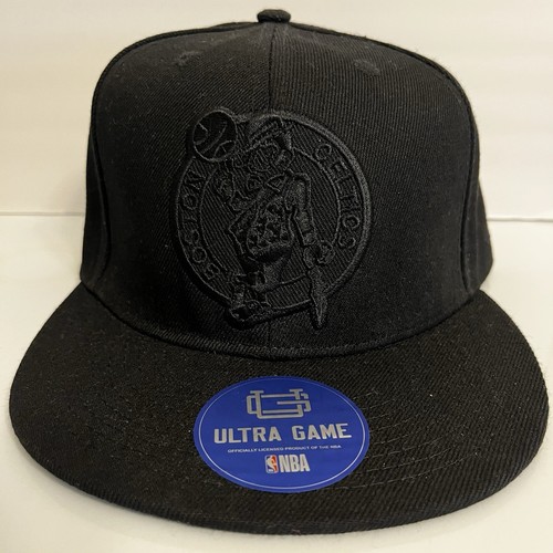 NBA Boston Celtics All Black, Ultra Game SnapBack Licensed NBA Hat ...