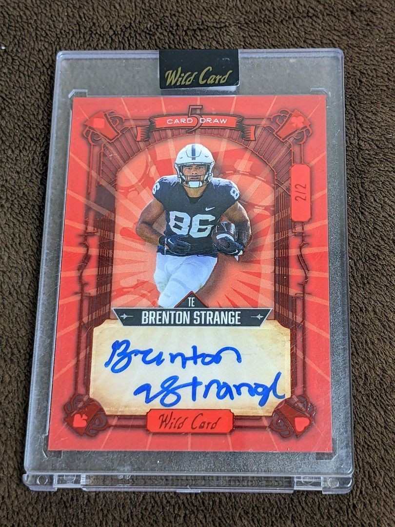 2023 WILD CARD 5 CARD DRAW RED /2 AUTO BRENTON STRANGE | eBay