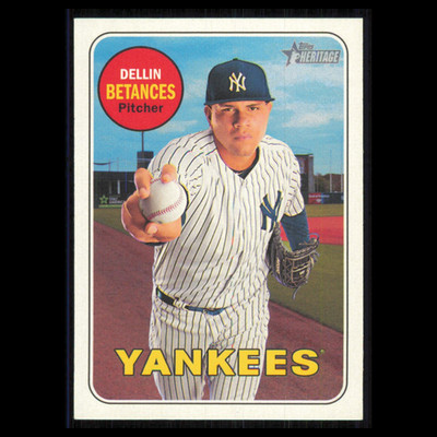 Dellin Betances #289 2018 Topps Heritage New York Yankees Baseball Card ...