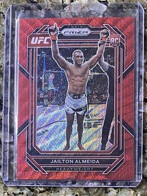 2023 Panini Prizm UFC - Ruby Wave Prizm #197 Jailton Almeida (RC) | eBay
