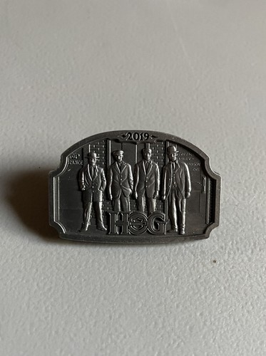 HARLEY DAVIDSON OWNERS GROUP HOG OFFICERS 2019 PEWTER PIN RIDING BIKER ...