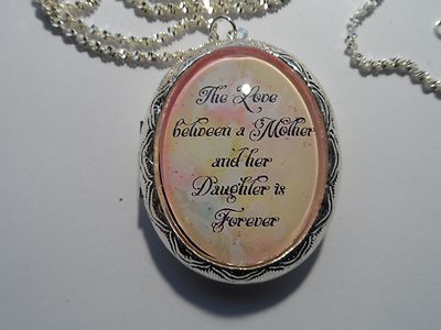 SILVER PLATED VICTORIAN PASTEL FLORAL THE LOVE BETWEEN A MOTHER ...