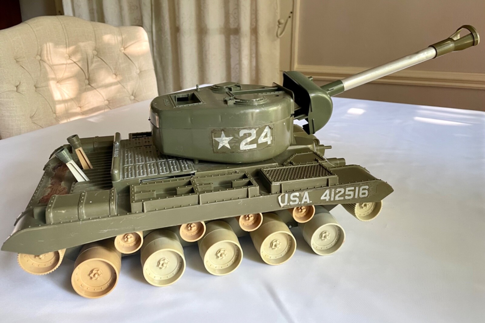 1965 Vintage Remco US Army Bulldog Tank. Battery Operated. #607, Parts ...