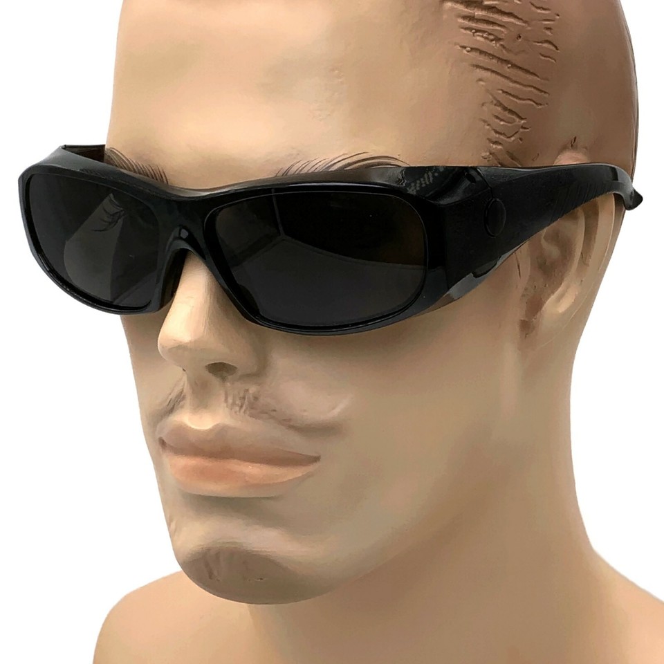 Full Magnifying Lens Safety Reader Glasses Z87+ Black Frame Reading ...