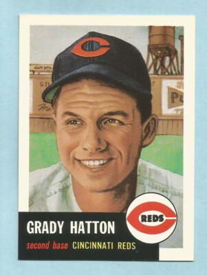 1991 Topps Baseball 1953 Archives Grady Hatton #45 Cincinnati Reds NM ...