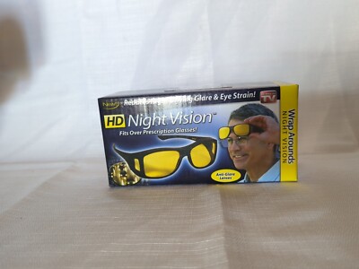 Tac HD Day Night Vision glasses Men Unisex Driving Wraparound Fit Over ...