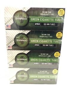 Shargio Menthol Green 100s 100 mm Cigarette Filter Tubes - 4 Boxes ...