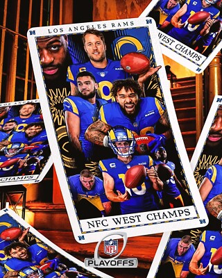 Los Angeles Rams 2024 NFC West Champions Collage 8x10 NFL Football ...