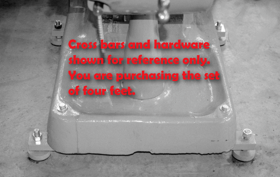 Knee Mill Leveling Feet DIY You Provide SUPPORT BARS Bridgeport Milling ...