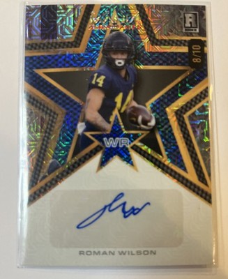 2024 Wild Card Star Mojo American Flag Roman Wilson #8/10 Auto #AMAS-RW ...