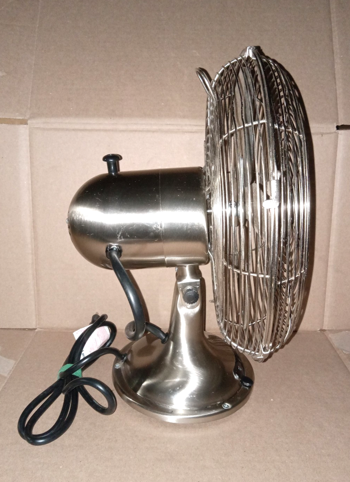 Intertek Fan 3 Speed Oscillating Desk/Table Fan Metal FT30MB 120VAC | eBay