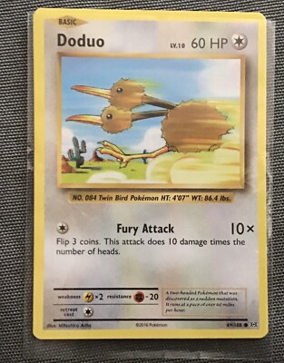 Pokemon 2016 Doduo #69/108 NM [EVOLUTIONS] COMMON CONDITION: USED | eBay