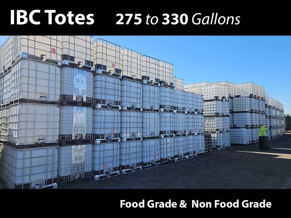 (1X) - 275 Gallon | FOOD GRADE IBC | Liquid Storage Tote Tank Potable ...