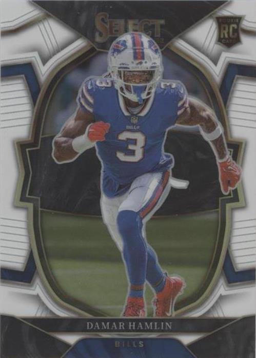 2022 Panini Select - Concourse Damar Hamlin #100 White Prizm /35 (RC ...
