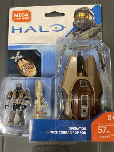 Mega Construx Halo FVK12 Operation Bronze Cobra Drop Pod New Retired ...