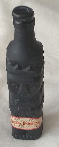 Vintage Inca Pisco Mini Bottle, 5" Tall, Black Glass, Lima Peru, Empty ...