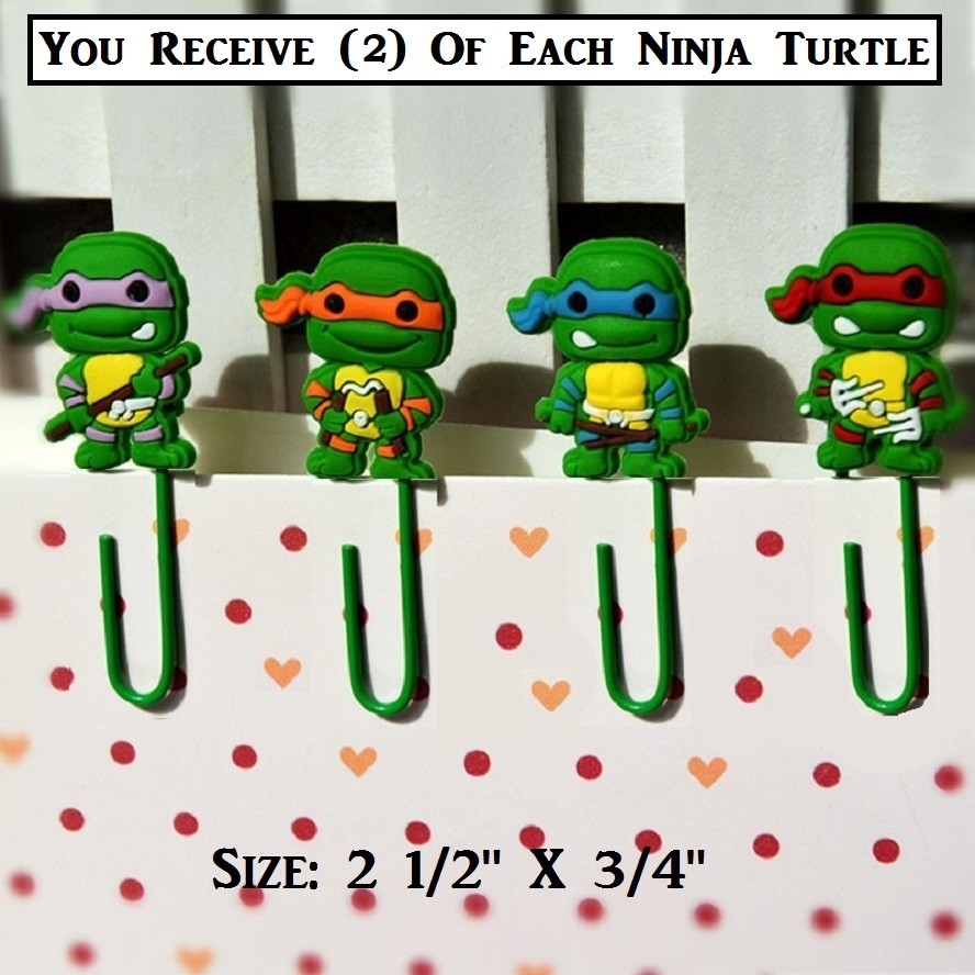 Ninja Turtle Paper Clips Transylvania Birthday Goody Bag Kid Birthday ...
