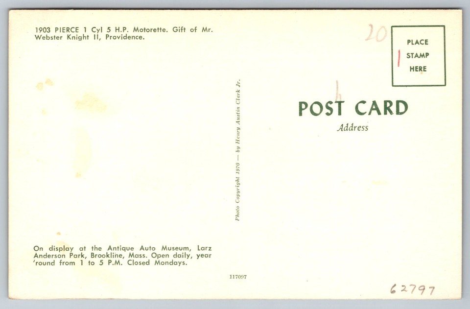 1903 Pierce, Sutton Motor Co., Beaumont TX Antique Car, Vintage Postcard | eBay