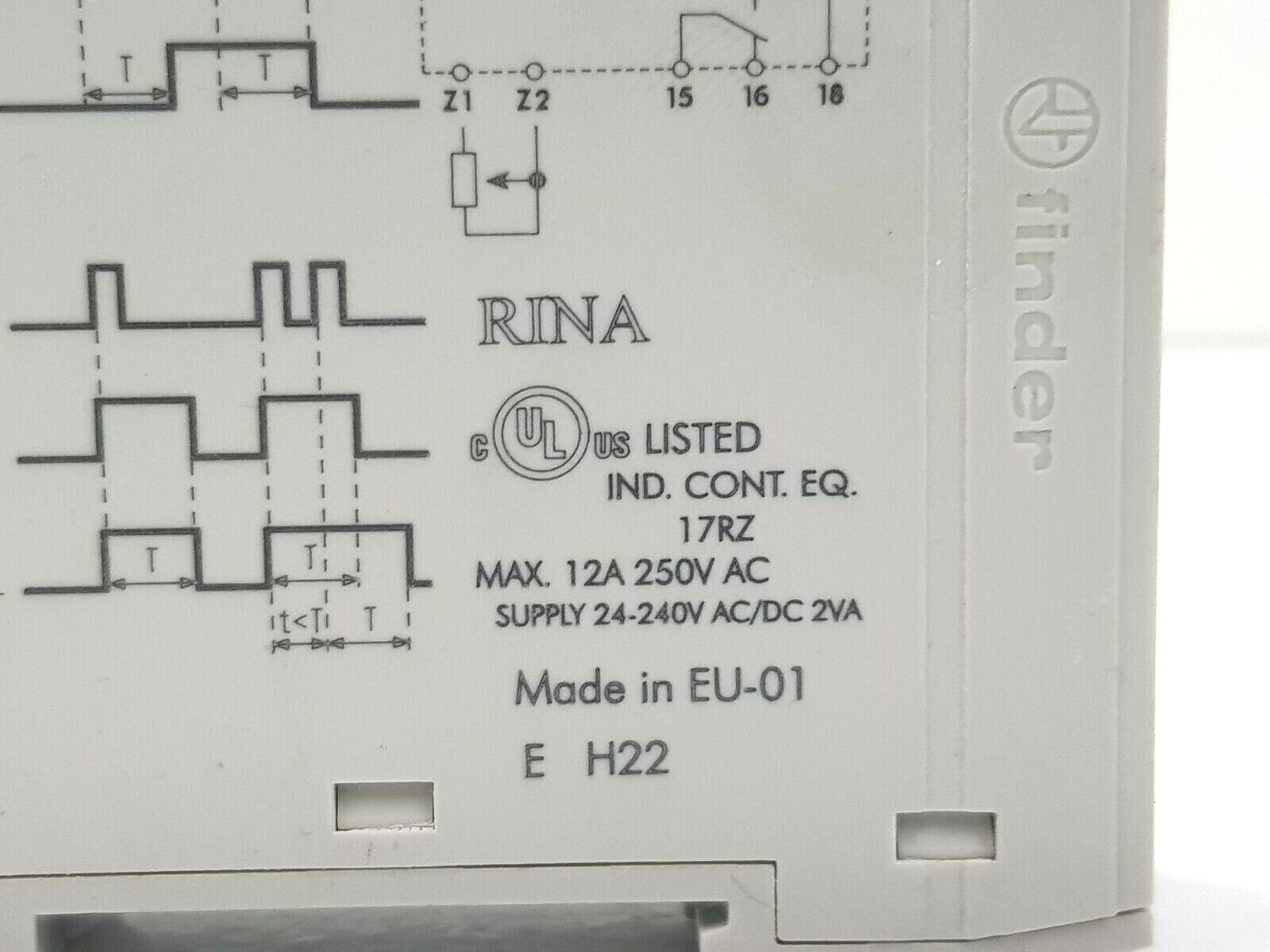 FINDER 83.02.0.240.0000 MODULAR TIMER RELAY MAX.12A 250V AC | eBay