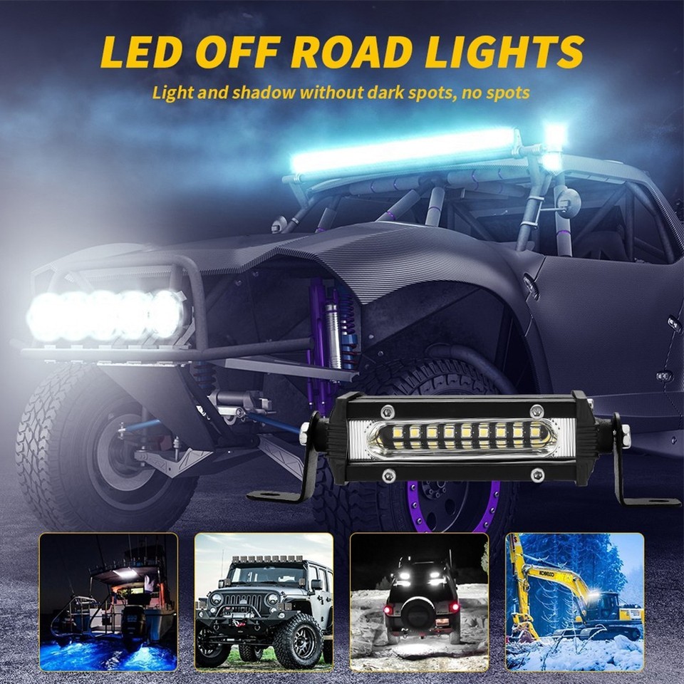 Reliable 27W Single Row Light 9Led Car Work Light Bar Long lasting ...
