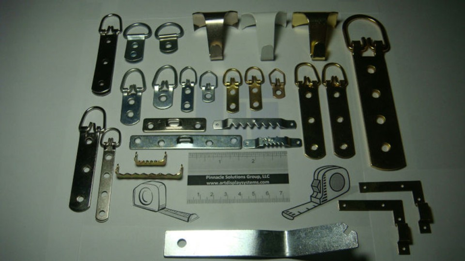 200 SMALL PICTURE FRAME TRIANGLE HANGERS #6 3/8" SCREW - ADS ART ...