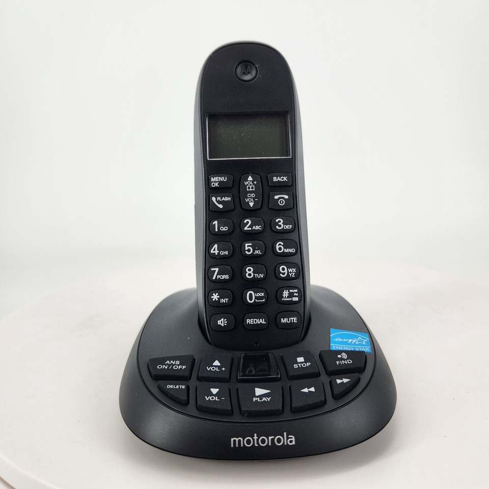 Motorola Home Phone Cordless 4-Pack Landline System w/Answering Machine ...