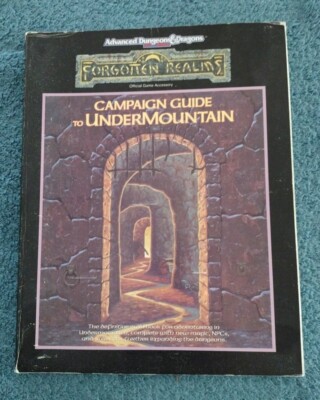 2nd Ed 1991 Dungeons & Dragons Forgotten Realms Campaign Guide to ...