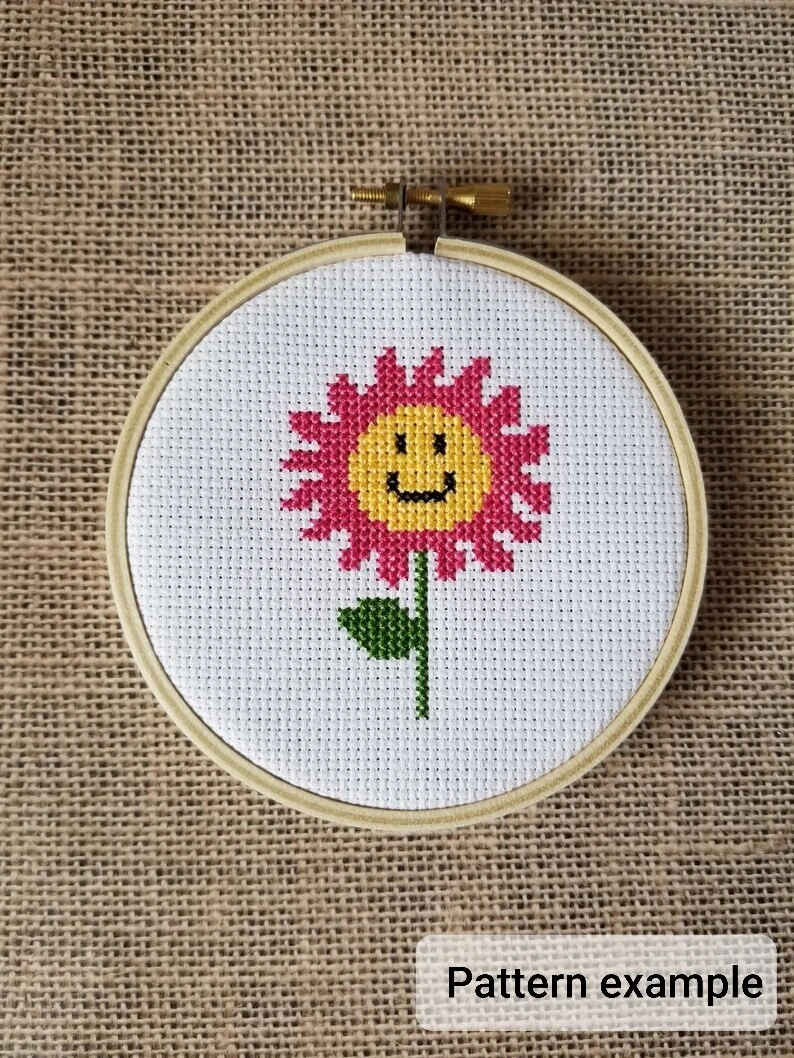 Counted Cross Stitch Pattern Flower