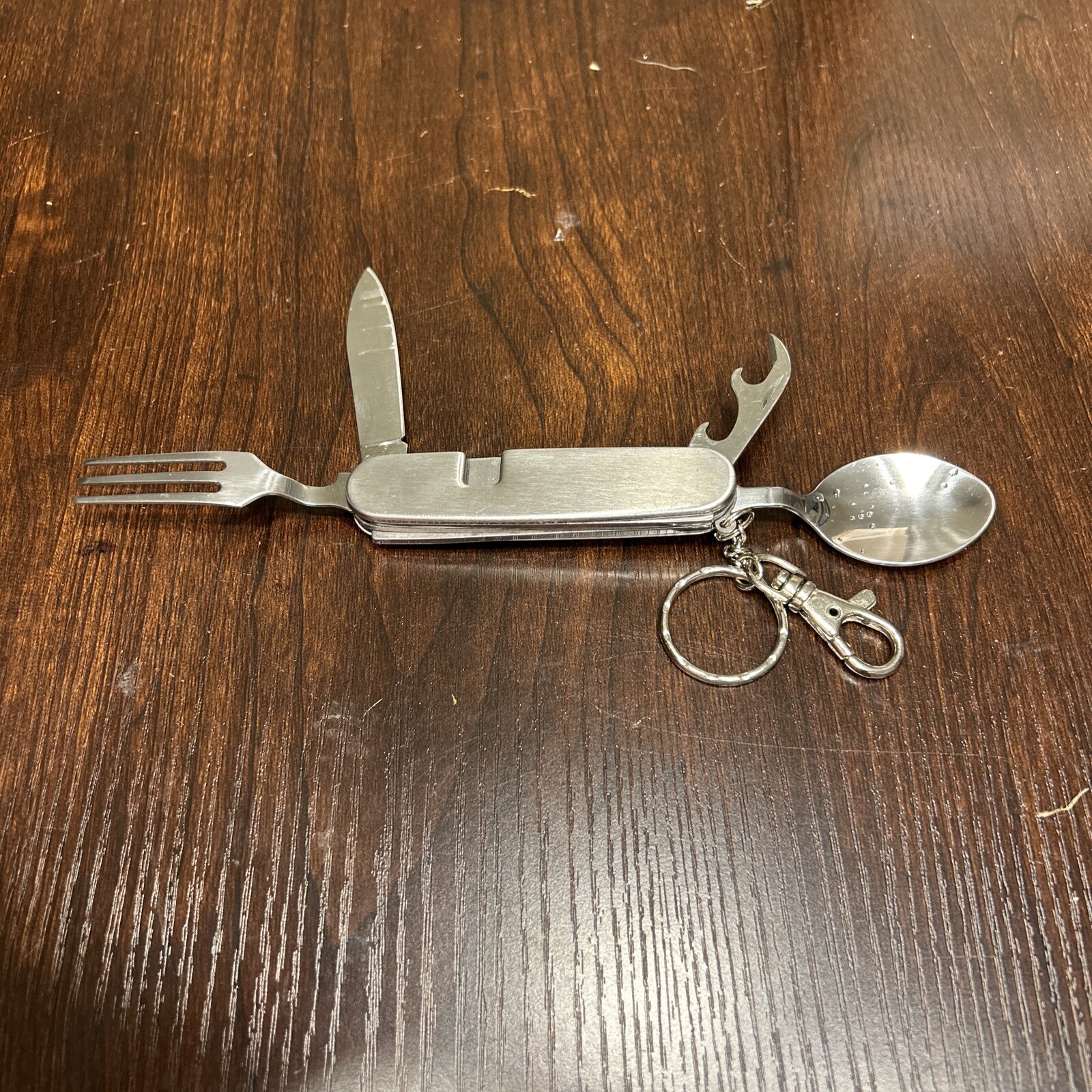 Camping Eating Utensil Set Folding Emergency Cutlery Knife Fork Spoon ...