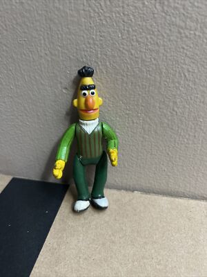 Sesame Street Vintage 1985 Bert 4” Figure Tara Toys Yellow Muppet ...