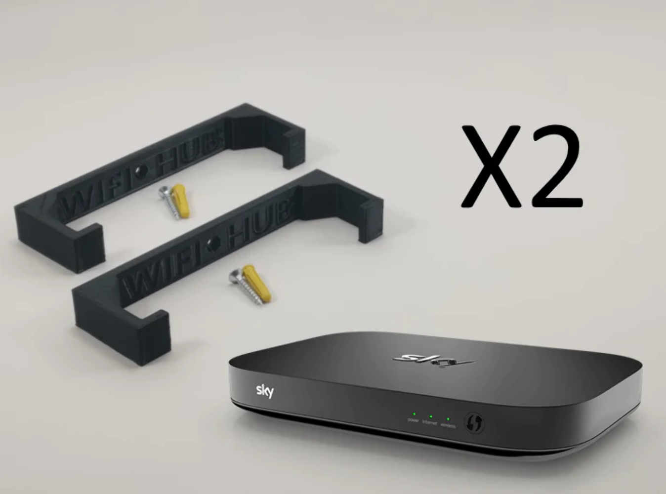 Sky Q Hub Wifi / Router Internet: Wall Mount / Bracket | eBay UK