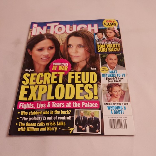 2018 September 17, IN TOUCH Magazine, Princesses At War Meghan & Kate ...
