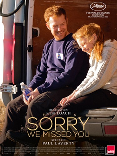 Folded Poster 40x60cm SORRY WE MISSED YOU (2019) Ken Loach Kris Hitchen ...