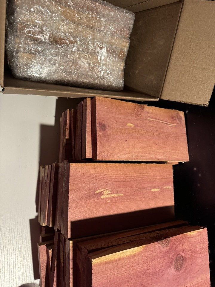 🌲 Red Cedar Craft Boards | 1” x 5” x 10” | Aromatic Kiln Dried Wood ...