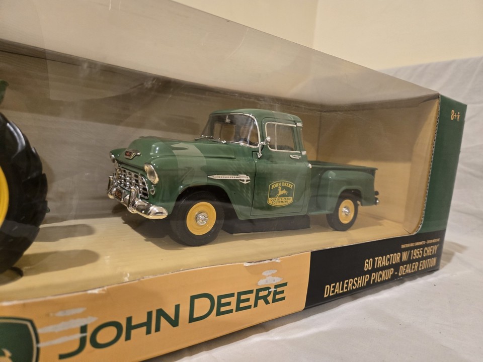 John Deere Model 60 Tractor with 1955 Chevy Truck Dealer Edition ...