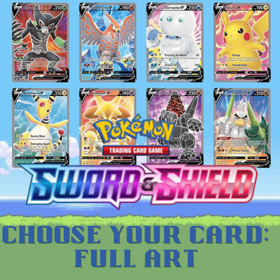 Pokemon SWSH Full Art - Choose Your Card! V / VMAX Ultra Rare FA NM TCG ...