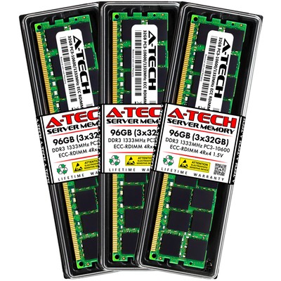 96GB 3x 32GB PC3-10600R RDIMM Dell PowerEdge C8220 C8220X R620 R720xd ...