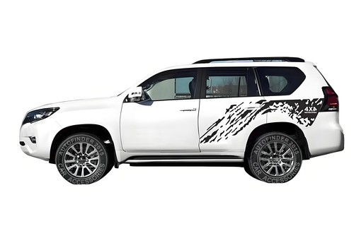 Graphics Mud Splash Stripe Sticker For Toyota Land Cruiser Prado Side ...