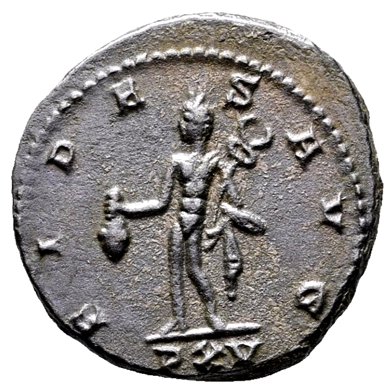 Very Fine! Gallienus AD 253-268. Antioch Antoninianus. Æ Silvered 20mm ...