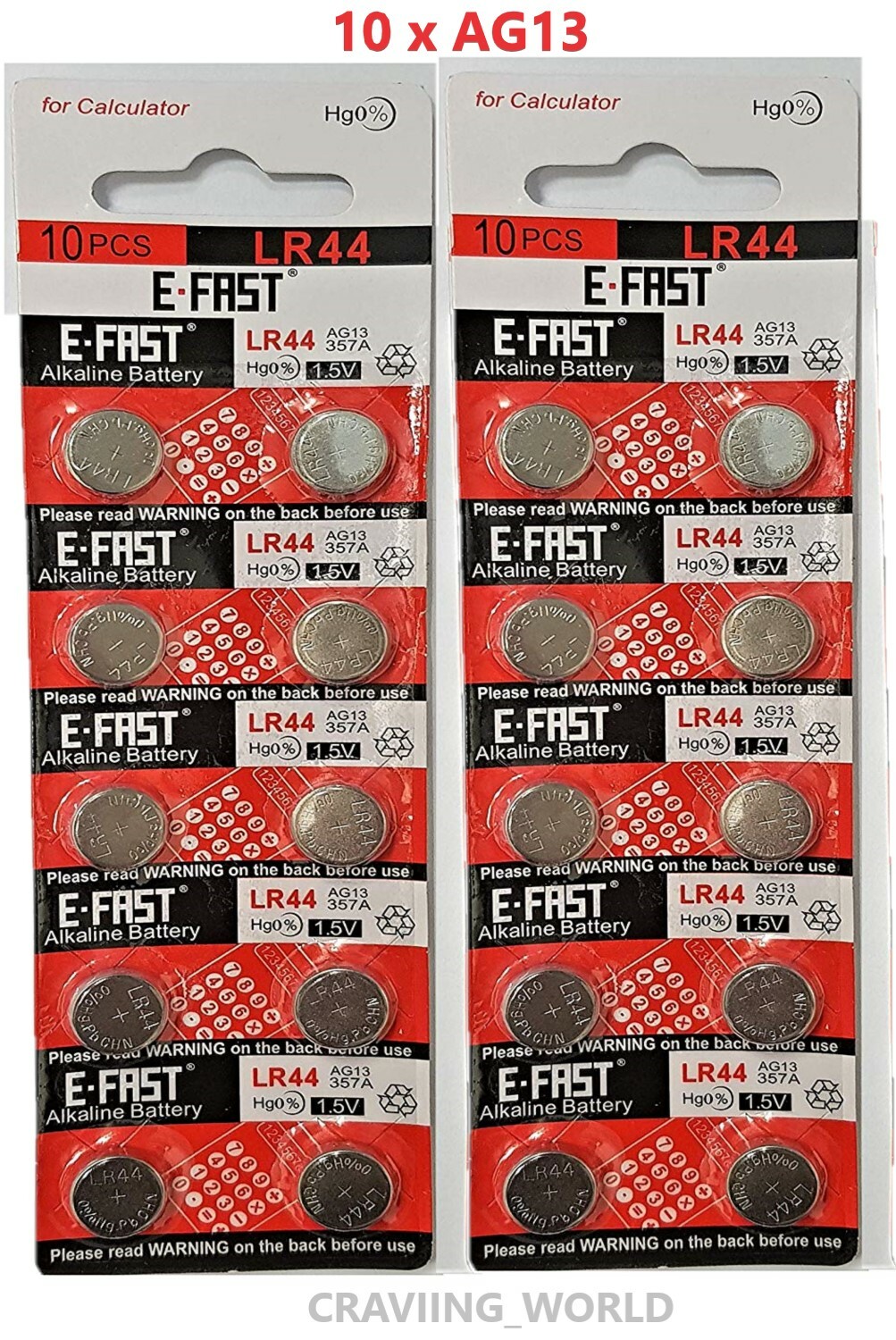 LR44 AG13 1.5V Alkaline battery A76 G13 , GP76A batteries x 10 | eBay UK
