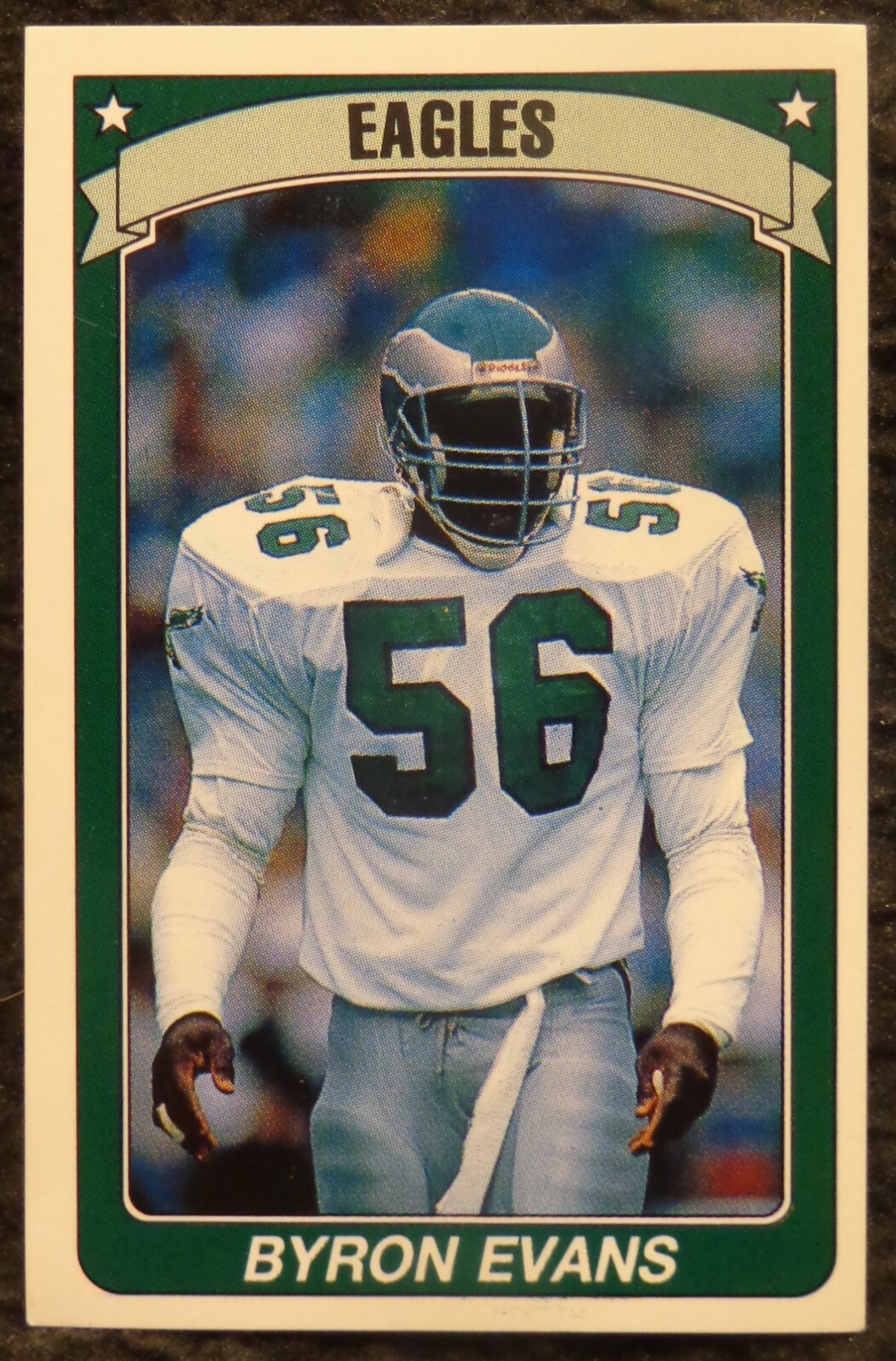1990 Panini Sticker - Byron Evans - Eagles - Arizona alumni..NM | eBay