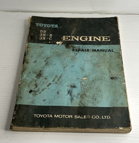 Toyota Motor Sales 5R Engine Repair Manual | 3R-B 3R-C | 98022 | Paper ...