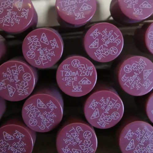 5pcs T250mA 250V Round Fuse 250mA TR5 TE5 Miniature Slow Blow Micro Sub ...