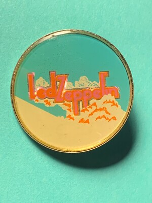 LED ZEPPELIN VINTAGE 1980 ROCK N ROLL PRISM PIN MADE IN ENGLAND -NICE ...