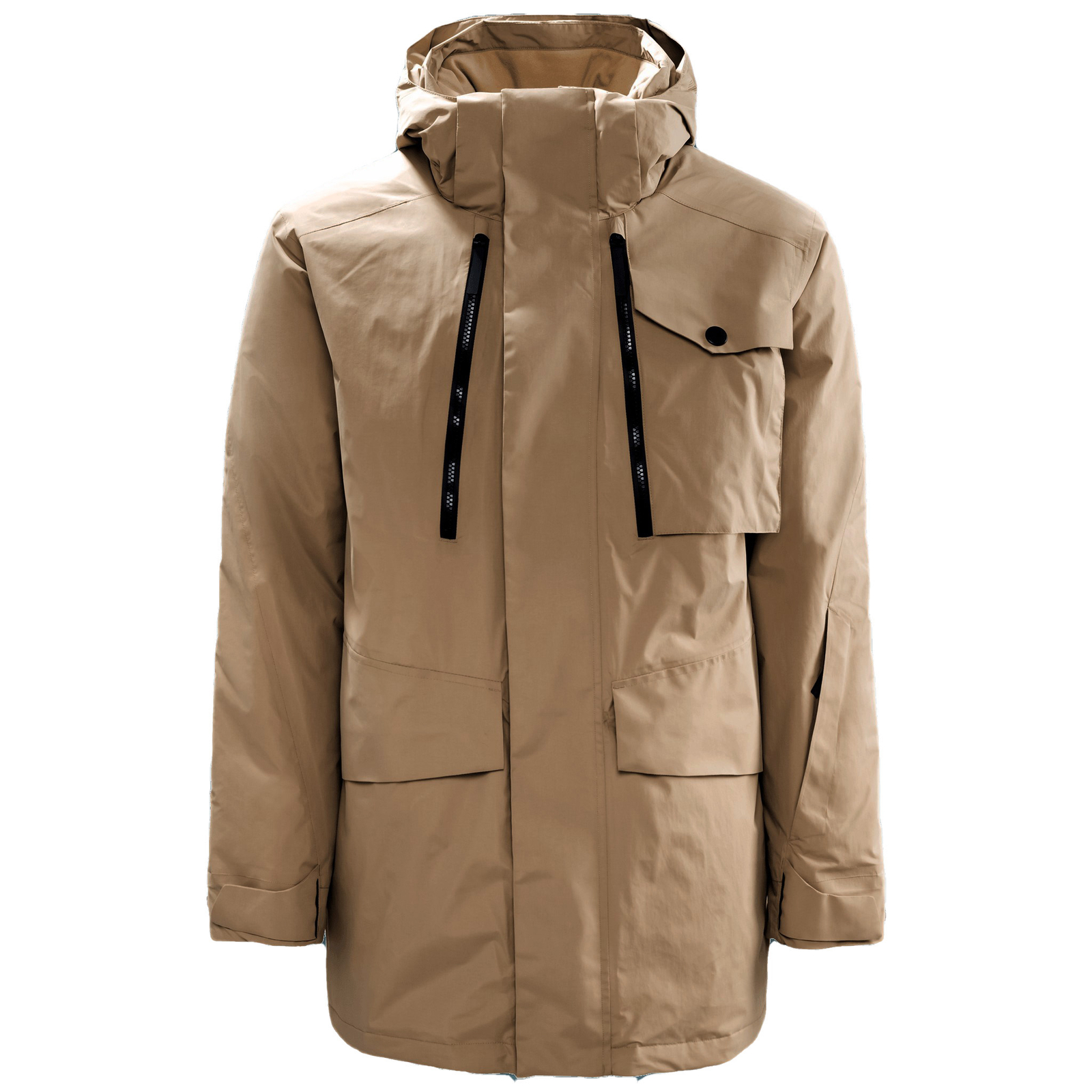 Jack Wolfskin Tech Lab Technical Field Jacket Brown Men Winter Coat ...