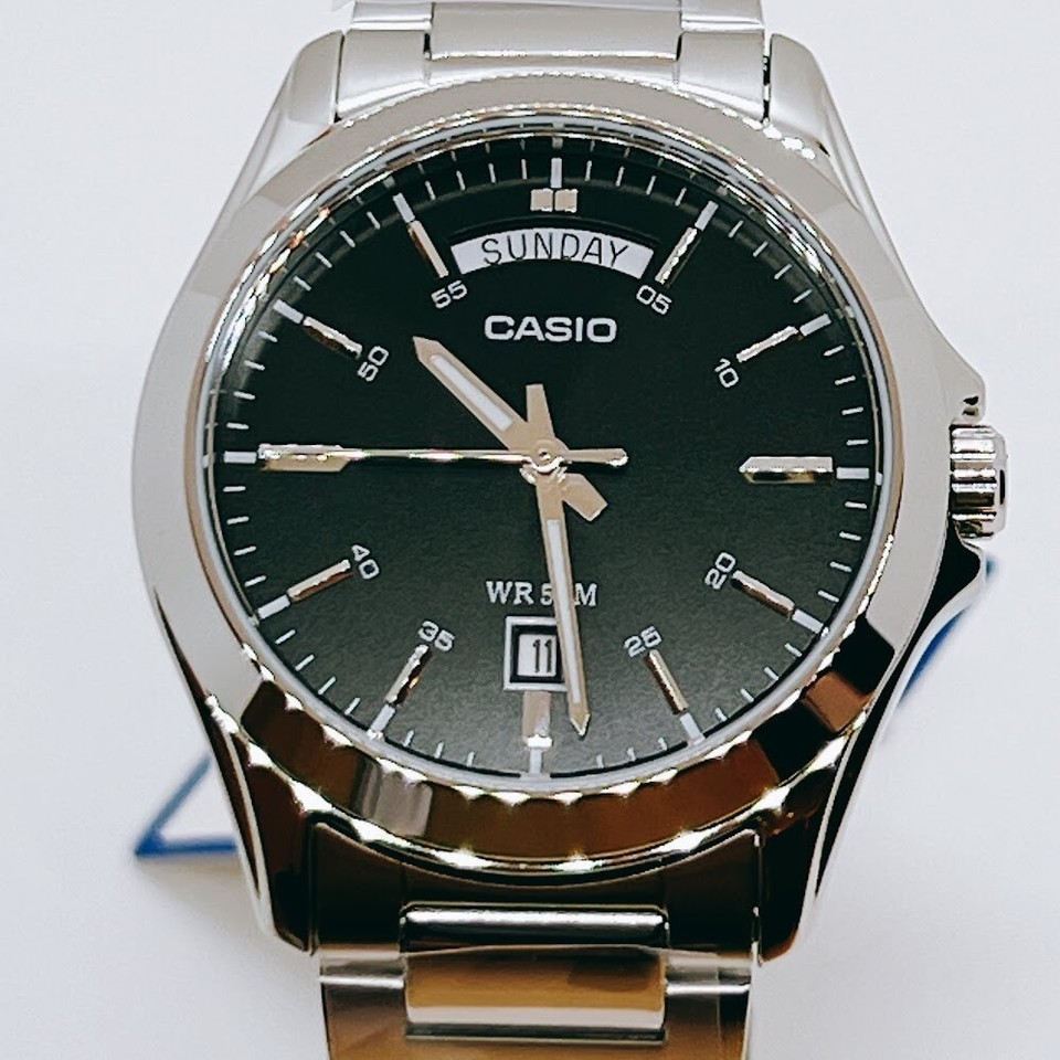 CASIO Classic Standard MTP-1370D-1A1 Quartz Men's Watch Black Dial MTP ...