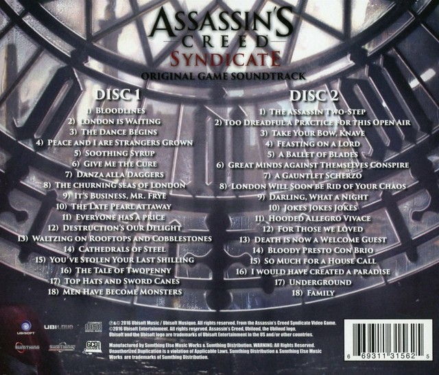 Assassin's Creed: Syndicate [Original Video Game Soundtrack] (CD, Jun ...