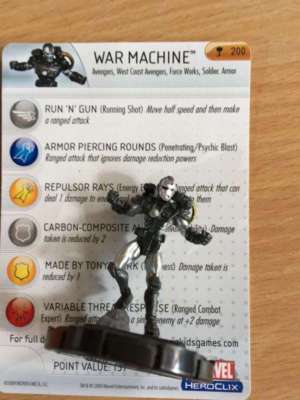 Heroclix Marteau De Thor War Machine #200 Le Édition Limitée | eBay