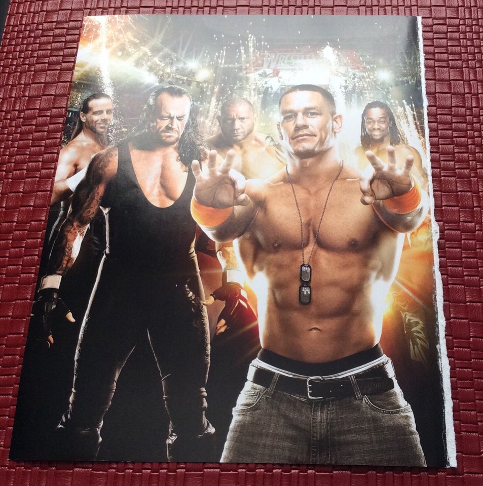 WWE Group Print Ad Poster Art (Frame Not Included) | eBay